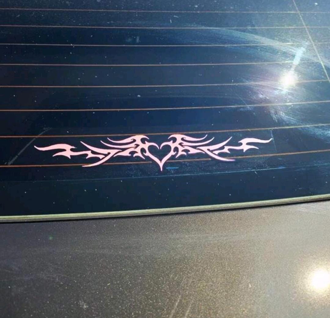 Heart Car Tramp Stamp | Decal Vinyl Sticker | Cute Car Decal | Cute Car ...