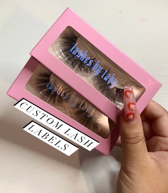Custom Lash Vinyl Labels | Etsy
