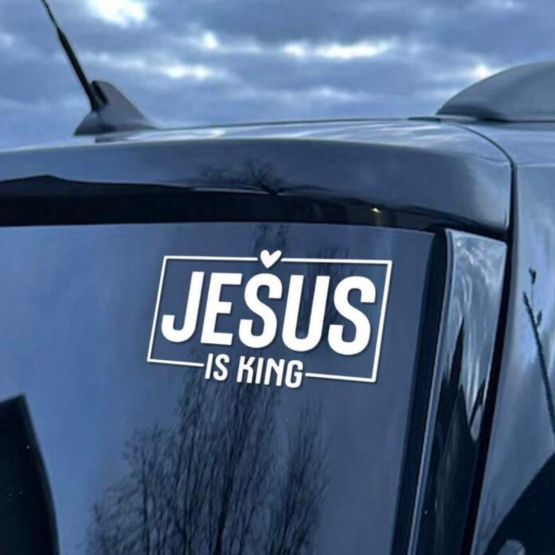 Jesus is King | Faith Decal Sticker | Cute Car Decal | Cute Car Sticker ...