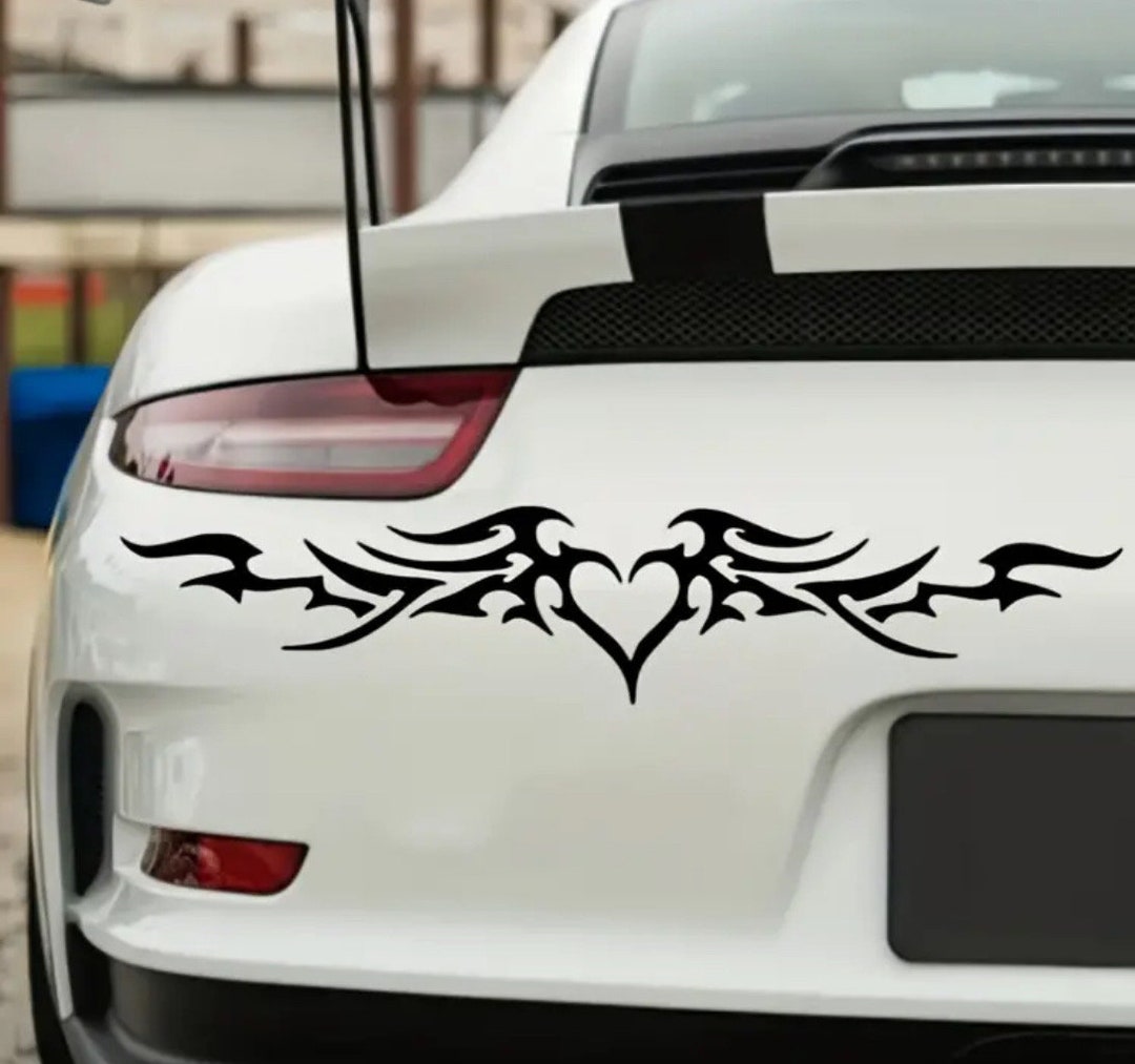 Heart Car Tramp Stamp | Decal Vinyl Sticker | Cute Car Decal | Cute Car Sticker | Girly Decal - Etsy