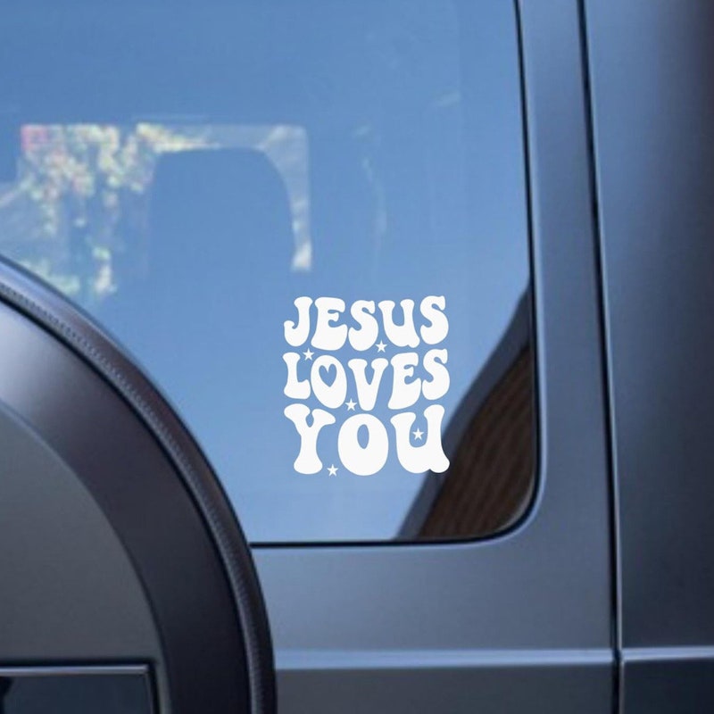 Jesus Car Decal - Etsy