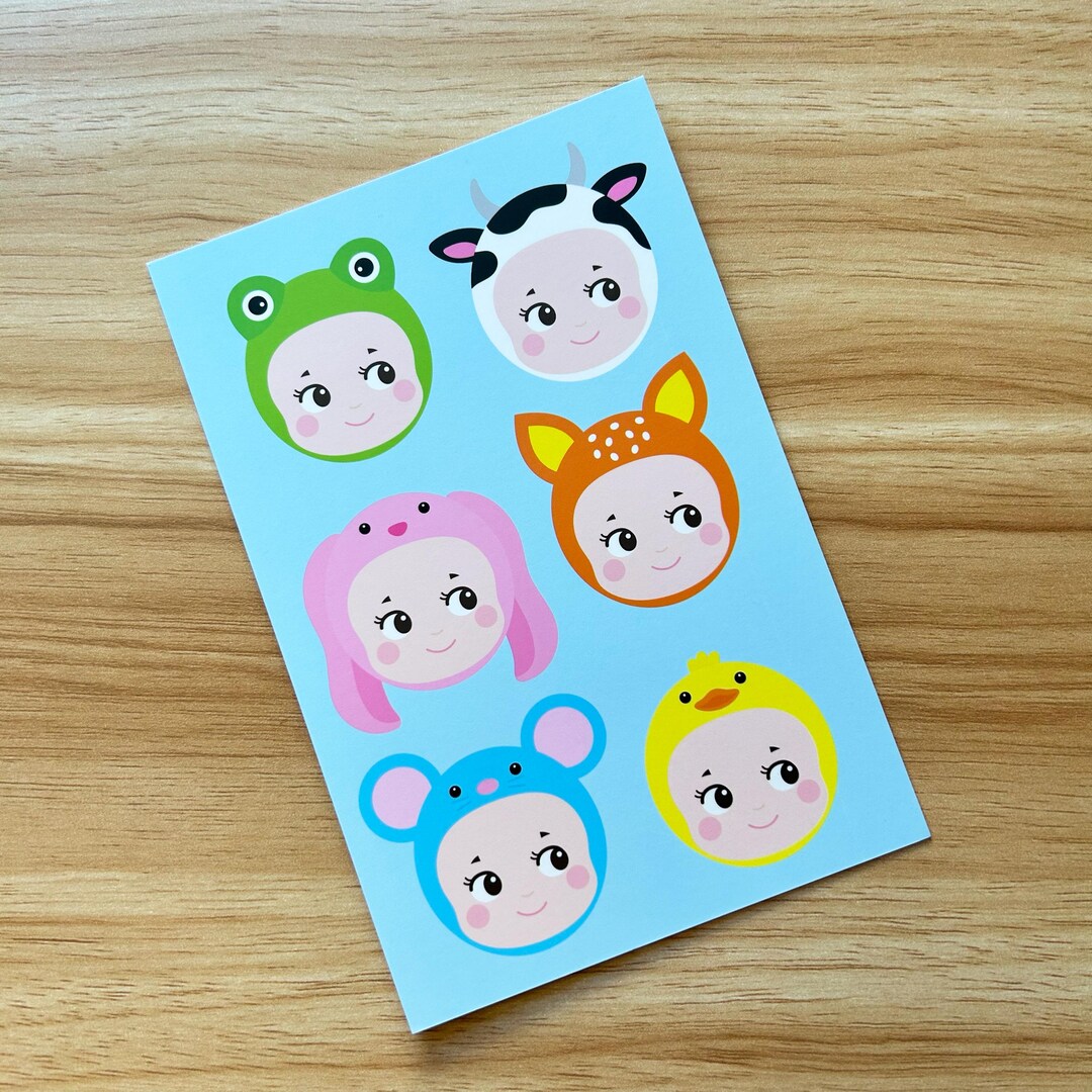 Kewpie Angel Animals Art Print | Sonny | Kawaii Art | Ready to Frame ...