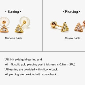 14K Solid Gold Star Stud Earrings Celestial Stud Earrings - Etsy