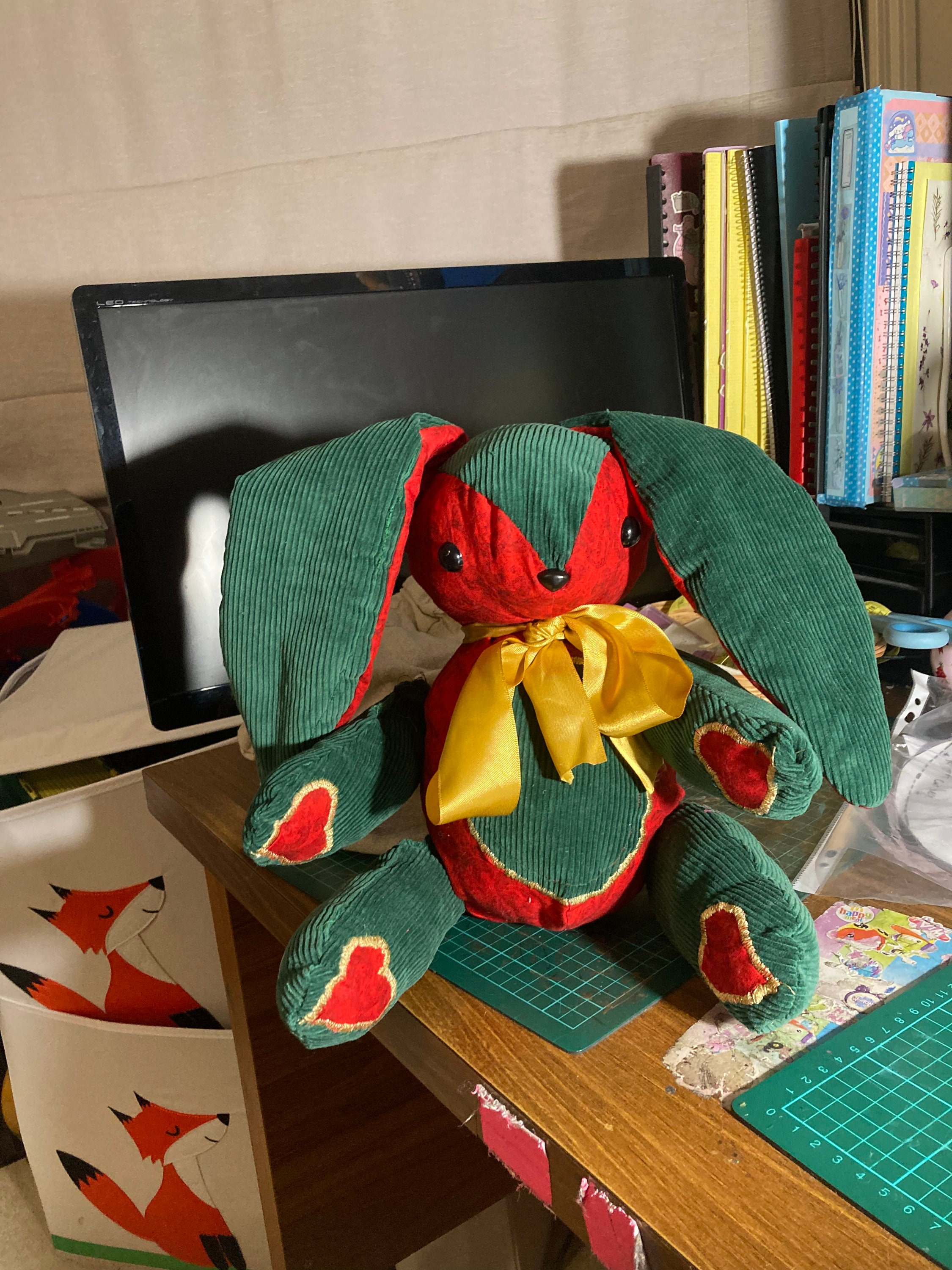 Bunny Rabbit Pattern Instructions Soft Toy Plushie Stuffie Plush Toy ...