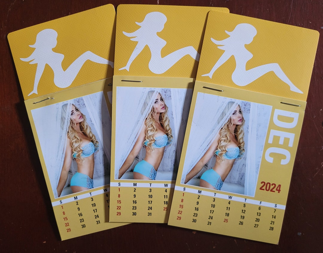 2025 Lingerie GIRLS Calendar MINI Stick on Calendars 3 Pack!! - Etsy