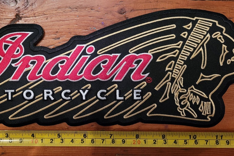 INDIAN MOTORCYCLE Patch.......large 12 X 4.5 - Etsy