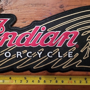 INDIAN MOTORCYCLE Patch.......large 12 X 4.5 - Etsy