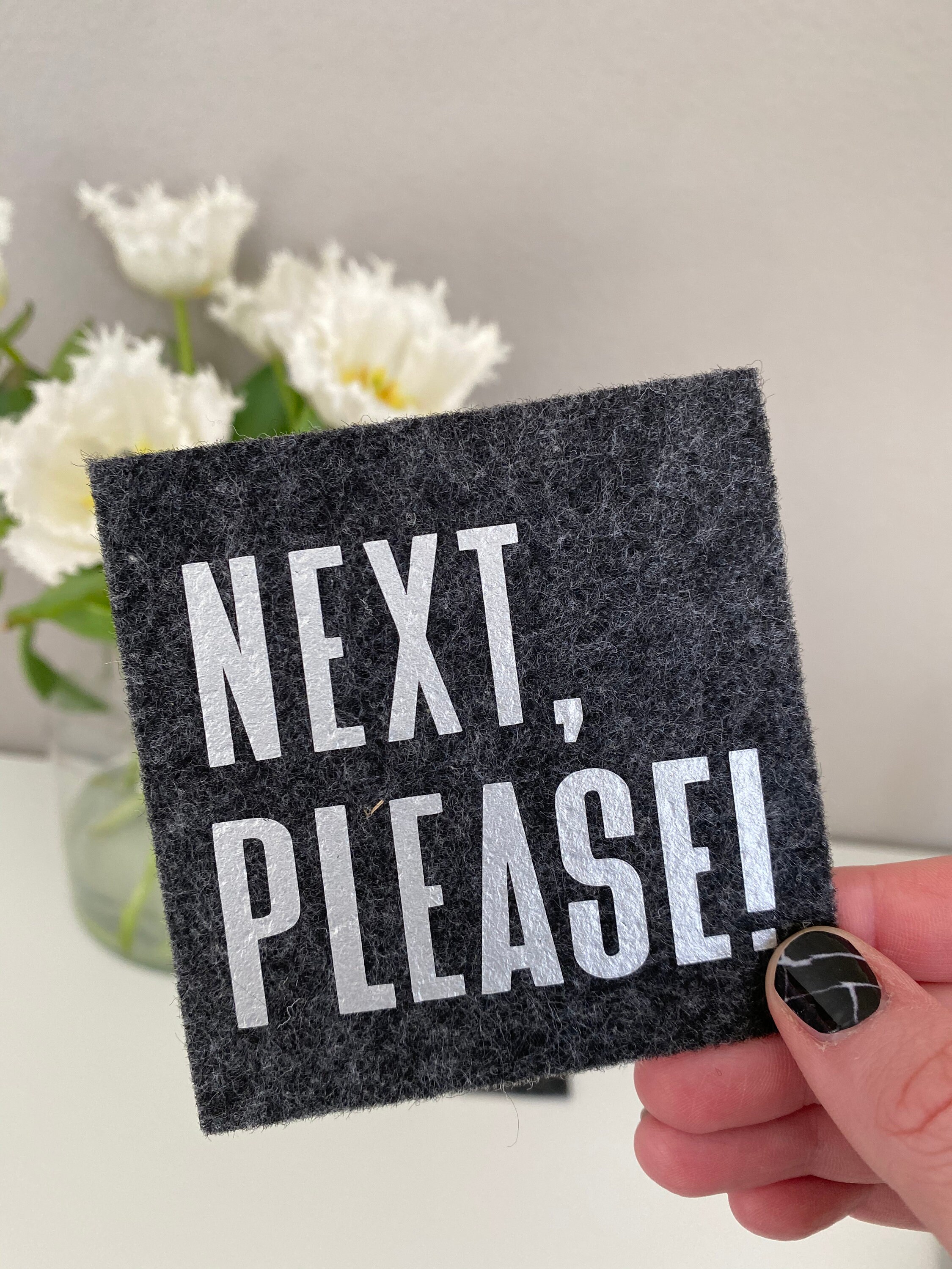 Coasters next Please Felt Coasters Beverage - Etsy UK