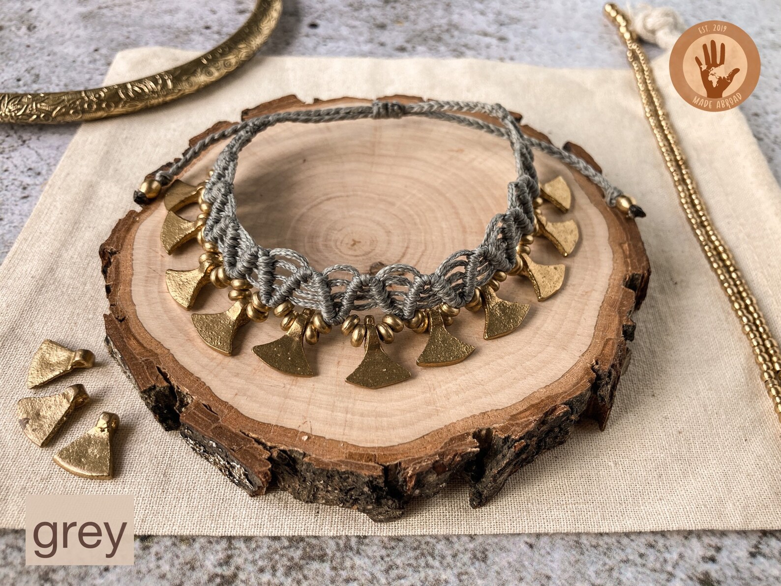 Indian Macrame Anklet With Charms Ankle Bracelet Boho Gypsy - Etsy