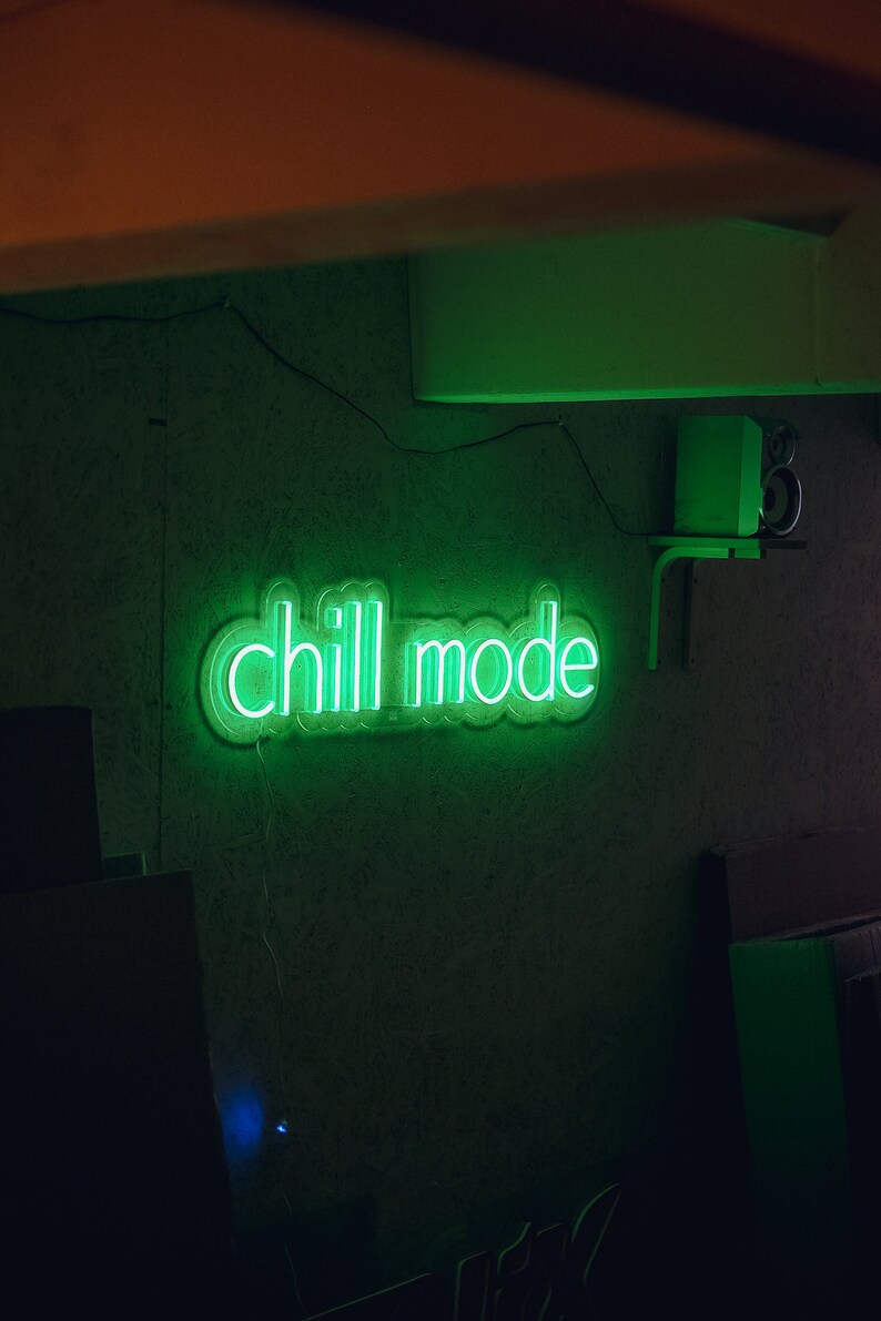 Chill mode neon sign for home chill out zone LED flex neon | Etsy