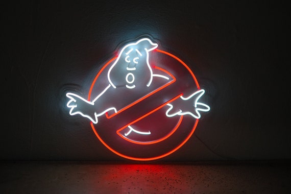 Wall Décor Wall Decor Ghost neon Wall Sign Ghostbusters logo movie ...