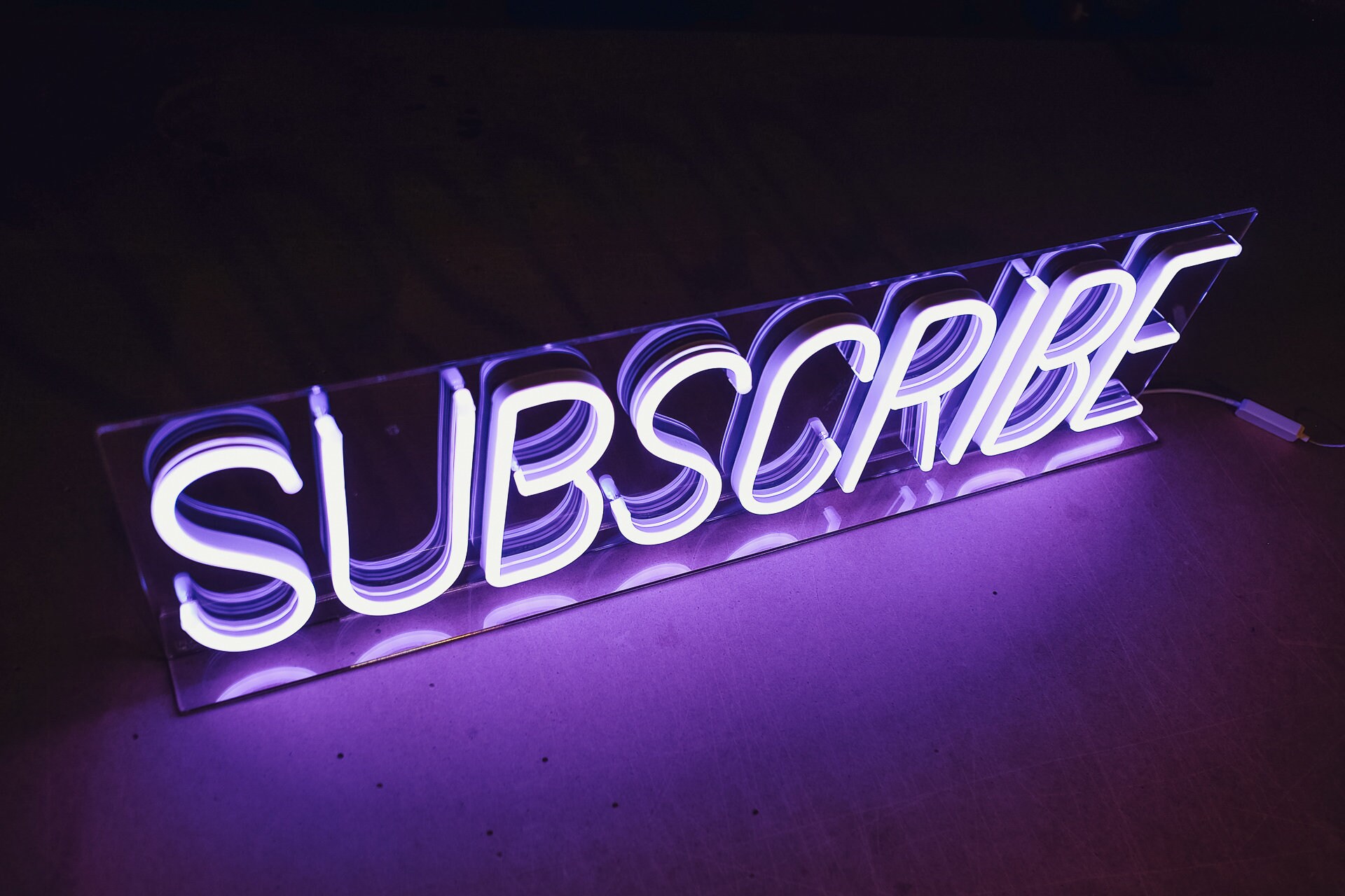 Subscribe RGB Neon Sign With Adjustible Color and Brightness | Etsy