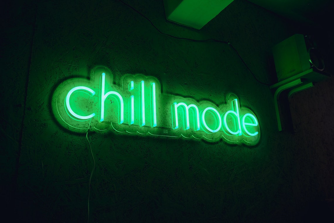 Chill mode neon sign for home chill out zone LED flex neon | Etsy
