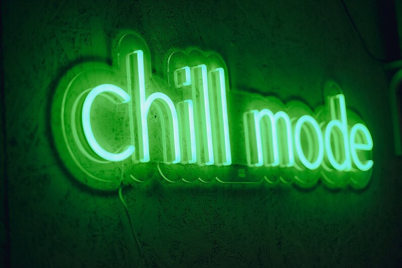 Chill mode neon sign for home chill out zone LED flex neon | Etsy