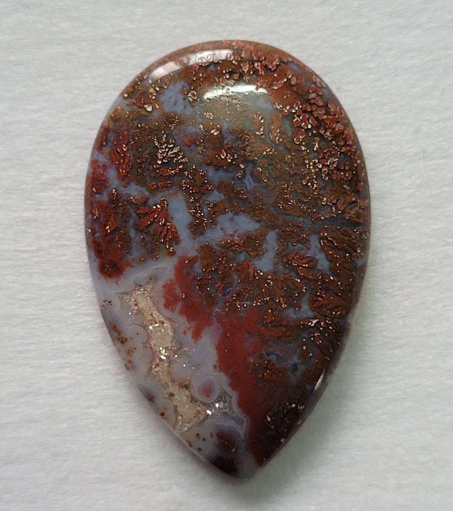 Supreme Red Moss Agate Gemstone/Pear Shape Red Moss Agate | Etsy