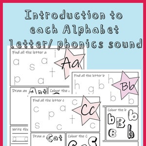 26 Alphabet Phonics Worksheets - Etsy