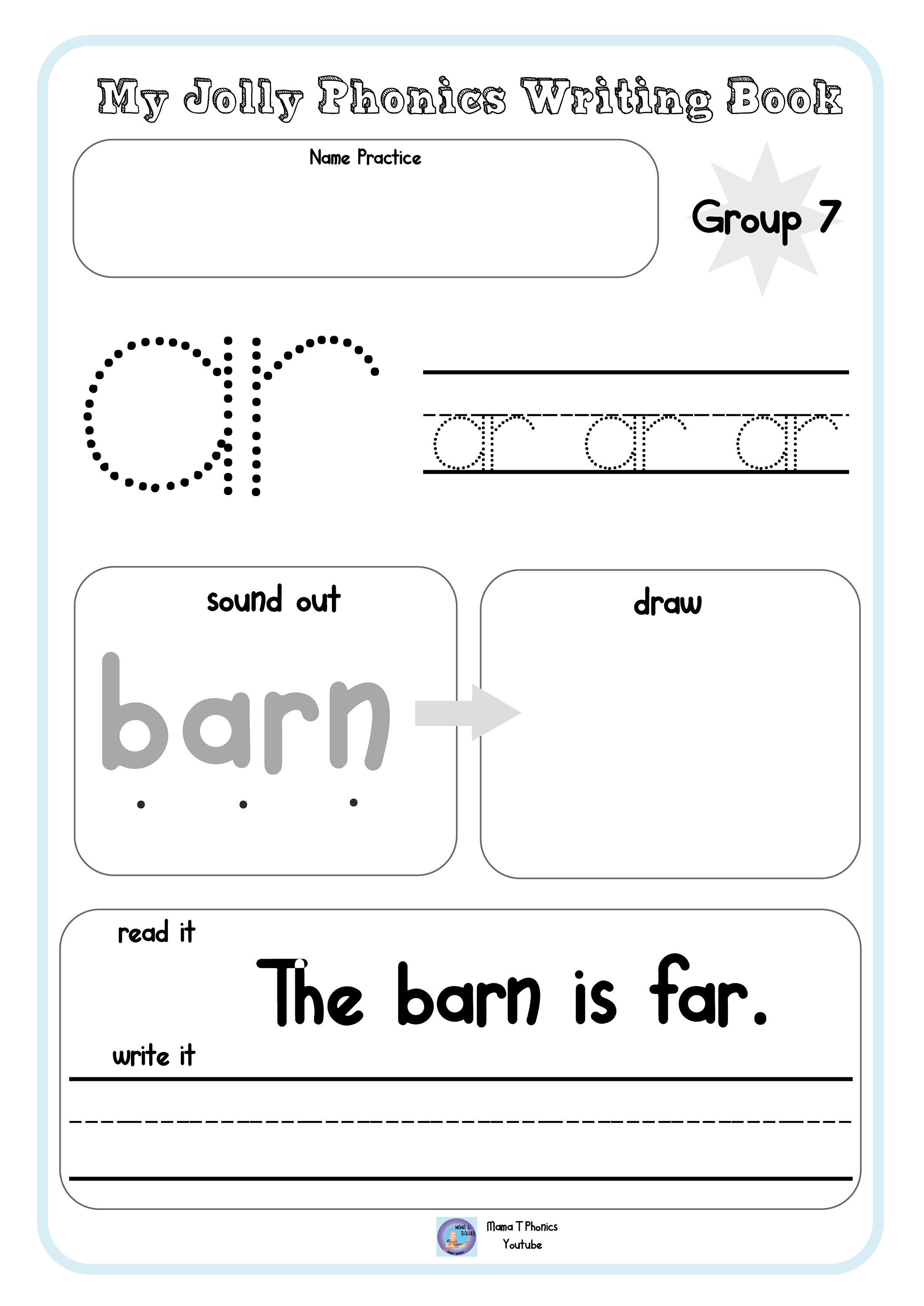 Jolly Phonics Writing Book | Complete With All 7 Groups of Sounds - Etsy