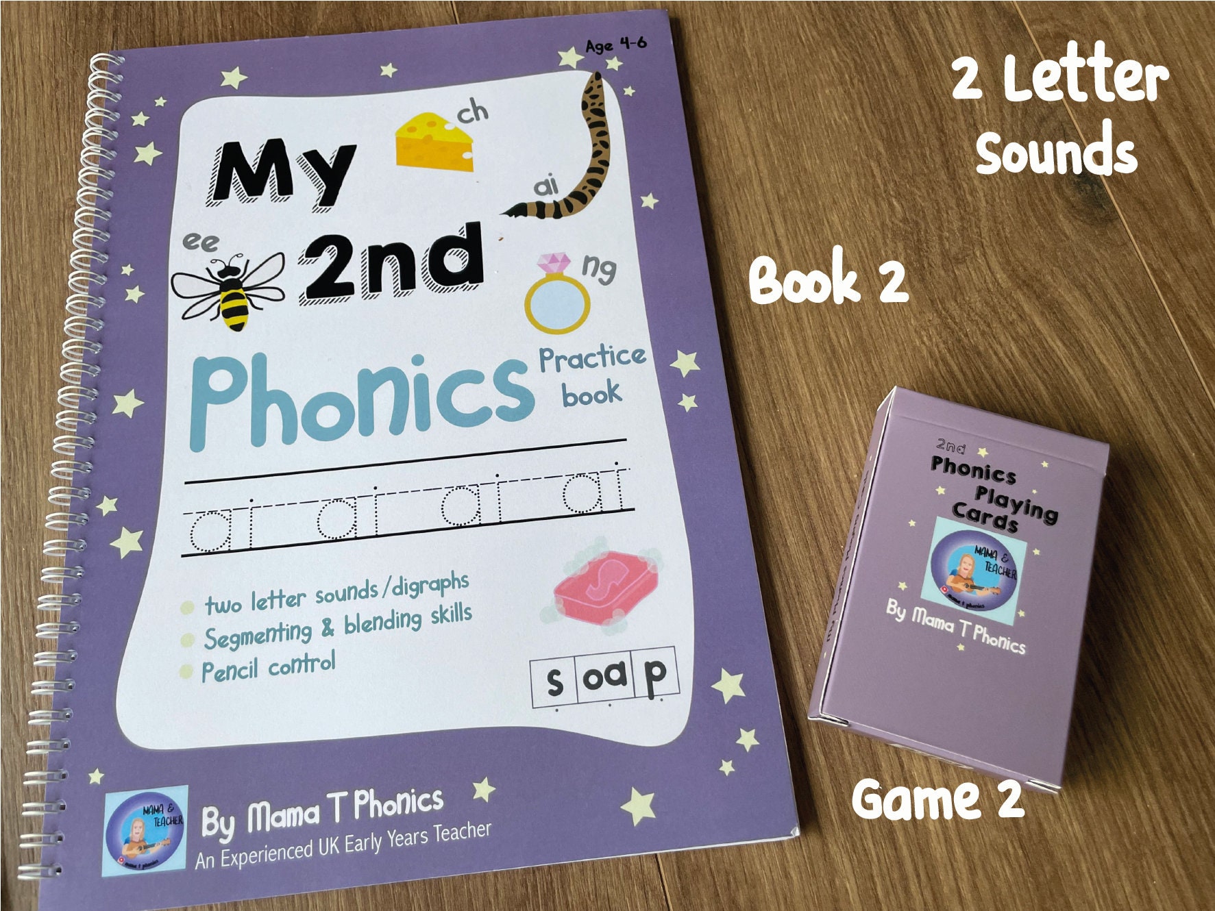 Phonics Book and Game Set 1 & 2 - Let's Learn to Read! by Mama T ...