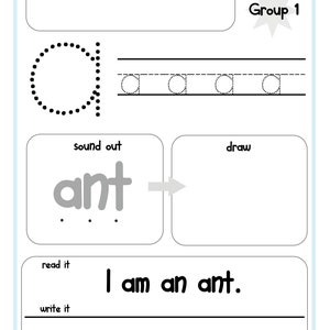 Jolly Phonics Writing Book | Complete With All 7 Groups of Sounds - Etsy