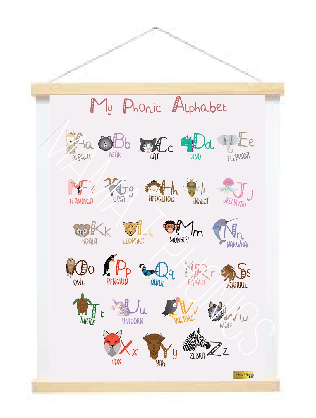 Alphabet Phonics Poster - Now Includes a Lowercase Poster and Phonetic ...