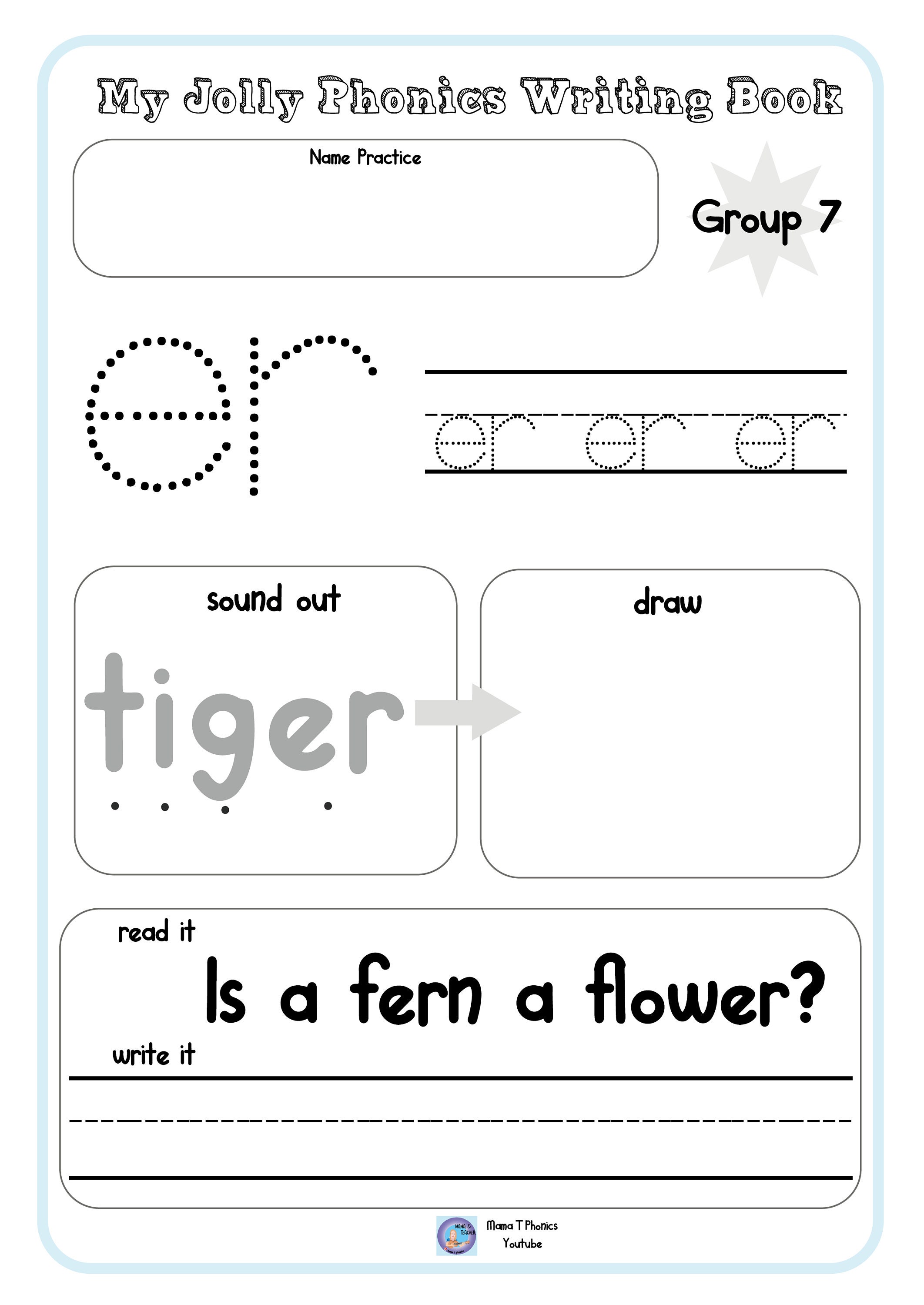 Jolly Phonics Writing Book Complete With All 7 Groups of Sounds - Etsy