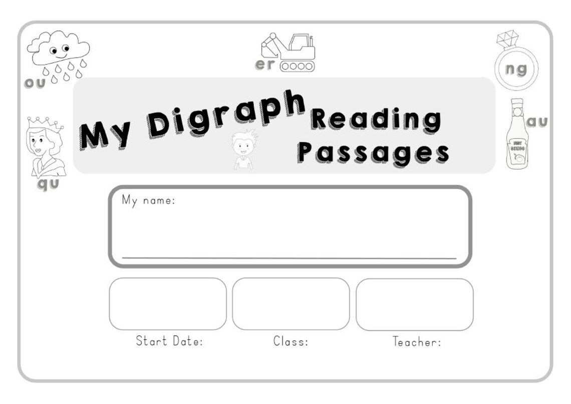 Phonics Reading Comprehension Passages - Digraphs | 2 Letter Sounds ...