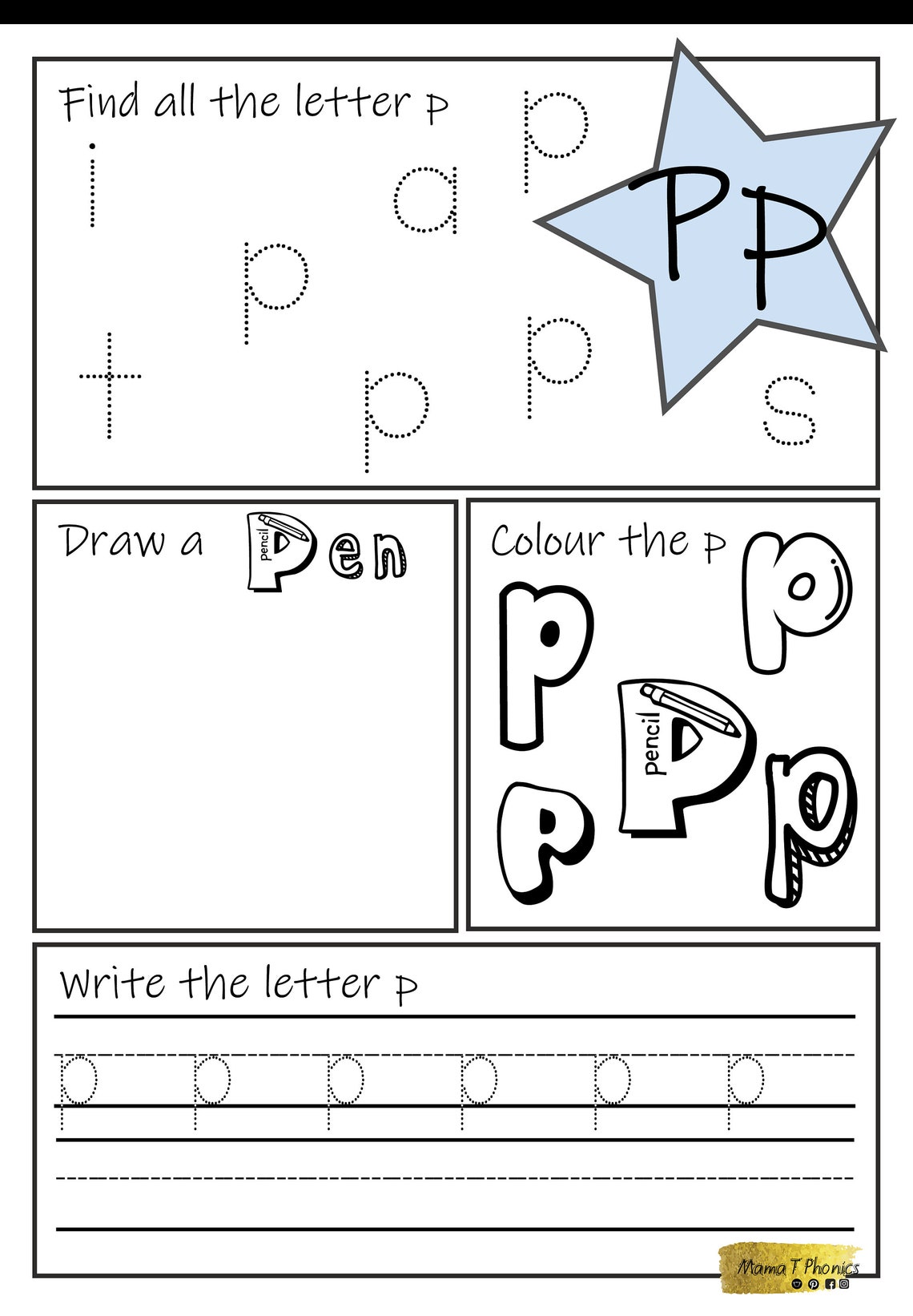 26 Alphabet Phonics Worksheets - Etsy