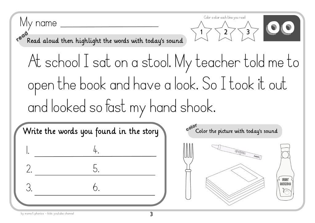 Phonics Reading Comprehension Passages - Digraphs | 2 Letter Sounds ...