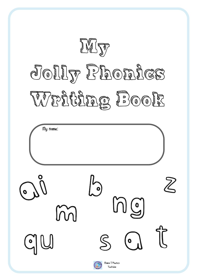 Jolly Phonics Writing Book | Complete With All 7 Groups of Sounds - Etsy