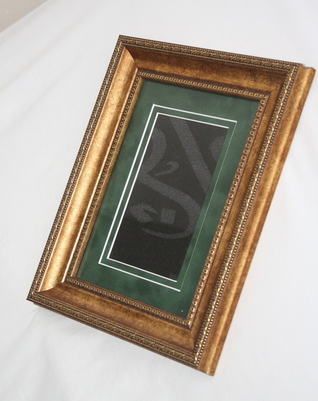 Beautiful Religious Islamic Frame With a Piece Cloth of Holy Kaabah ...