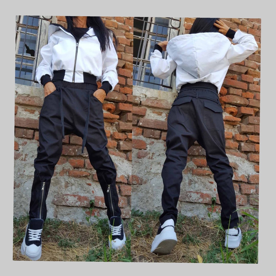 Women Cotton Jacket/loose Black White Jacket/comfortable - Etsy