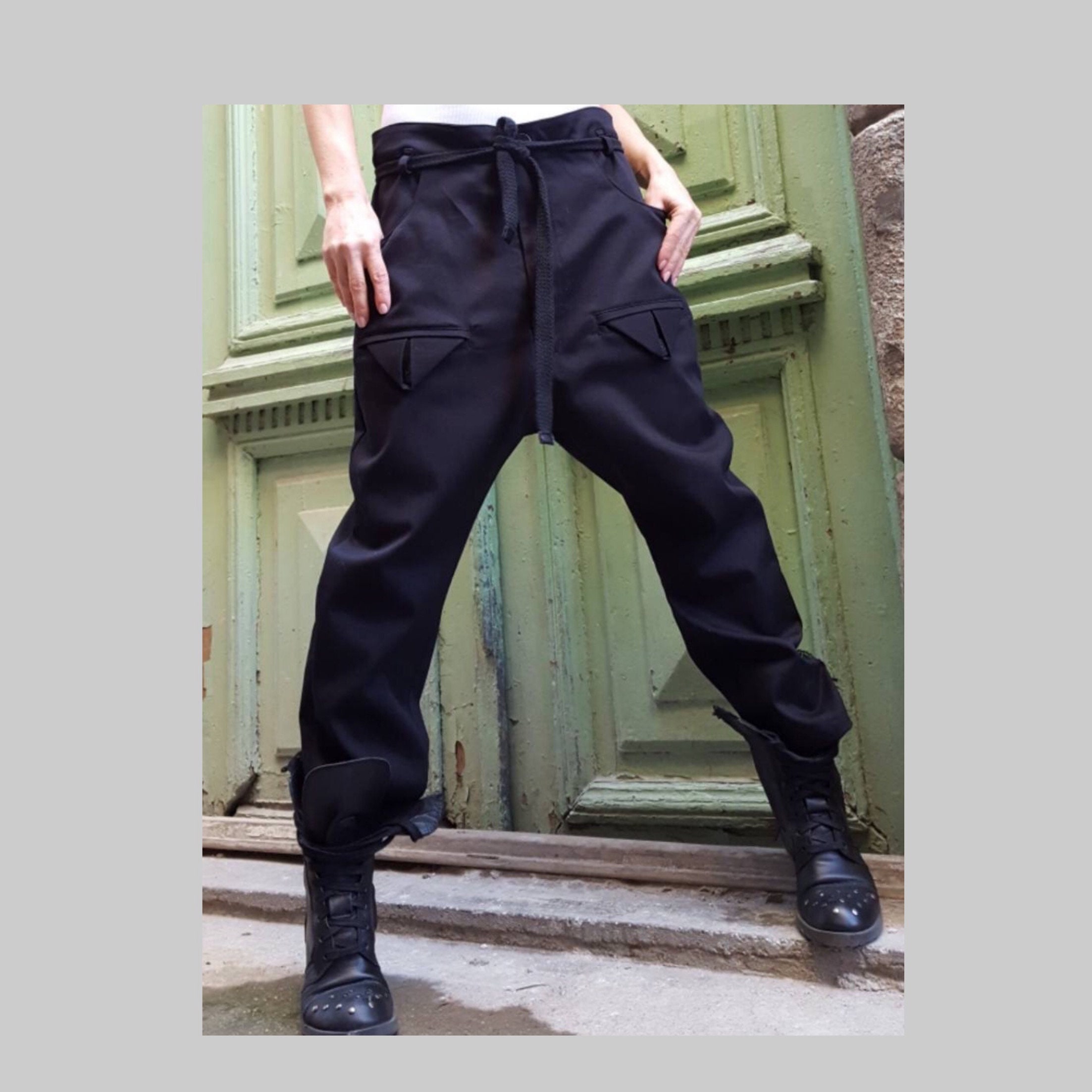 Extravagant Everyday Pants/loose Cotton Trousers/casual - Etsy