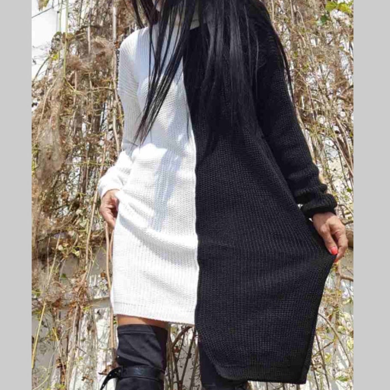 Winter Asymmetric Long Tunic/comfortable Tunic/wool Tunic - Etsy