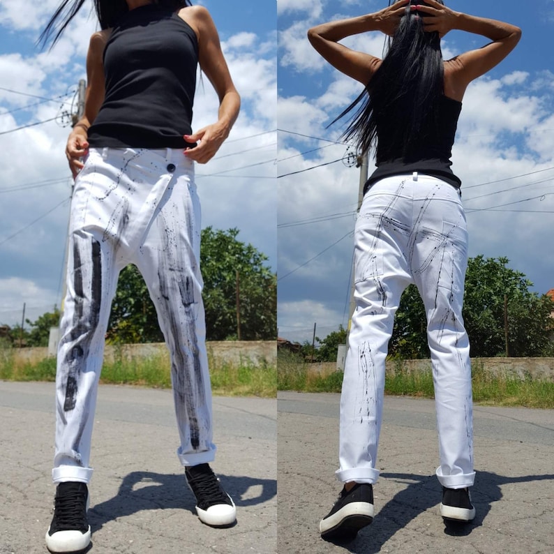 Extravagant Harem Pantsbaggy Pantsdesigner Trouserswomen Etsy