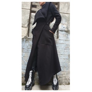Grey Long Wool Coat, Winter Wool Coat, Womens Coat, Fit and Grey Long Wool Coat, Winter Wool Coat, Womens Coat, Fit and
