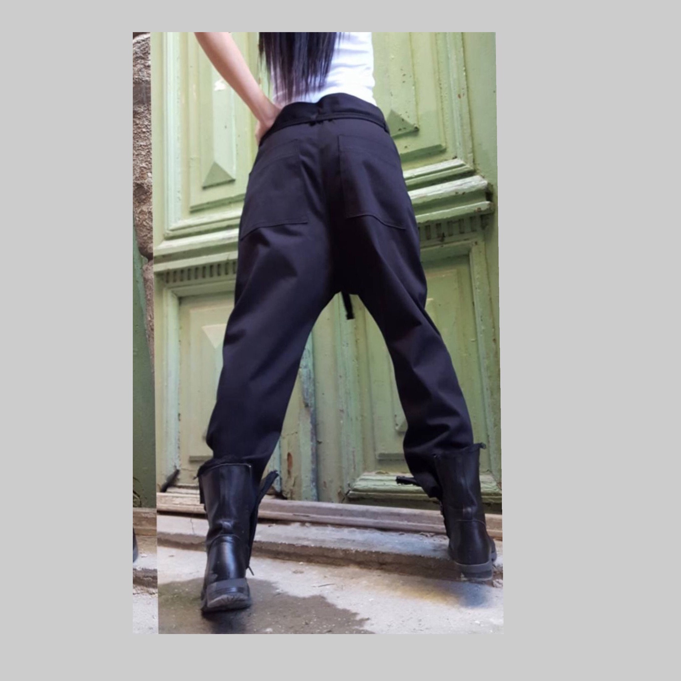 Extravagant Everyday Pants/loose Cotton Trousers/casual - Etsy