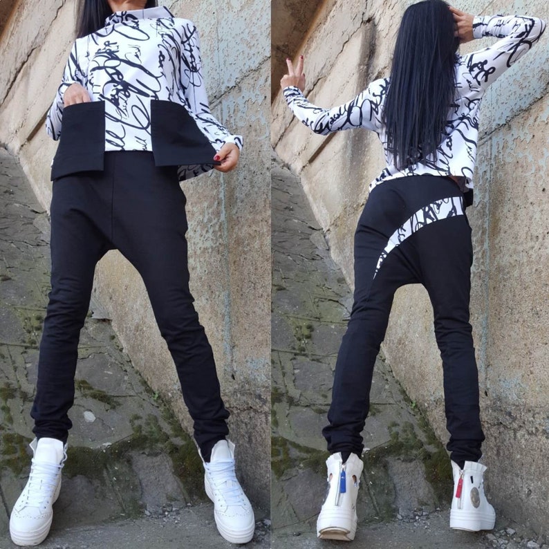 Extravagant Outfit/asymmetric Casual Set/outwear Women - Etsy