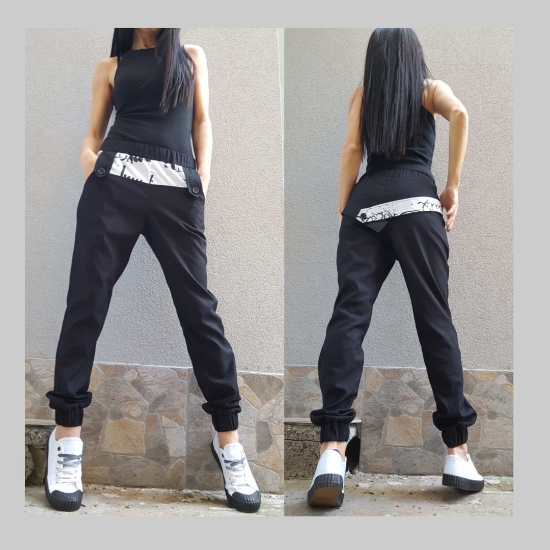 Extravagant Long Pants/everyday Cotton Pants/urban Women Trousers ...