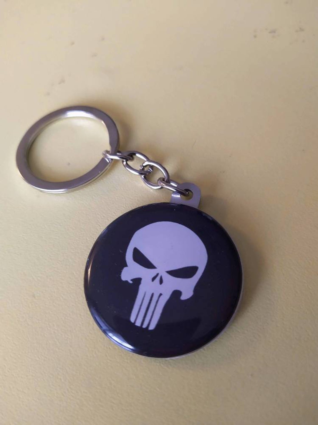 Punisher Keychain 3D Stickers Gift Photo of Your Choice Can and ...