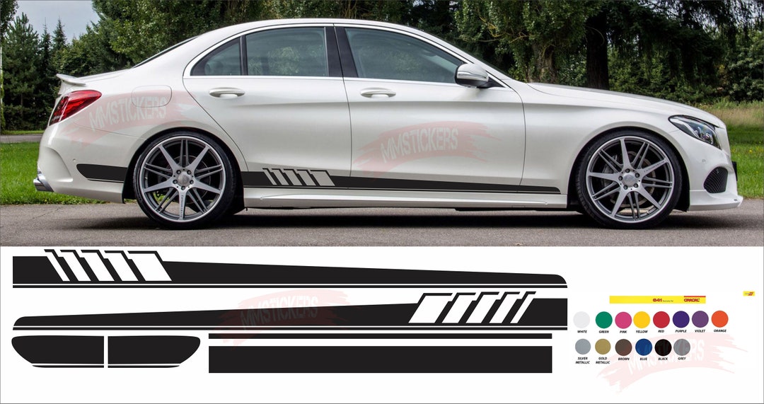 Decal Strips for C Class Stickers Decal Kit Stripe Skull Car Sticker ...