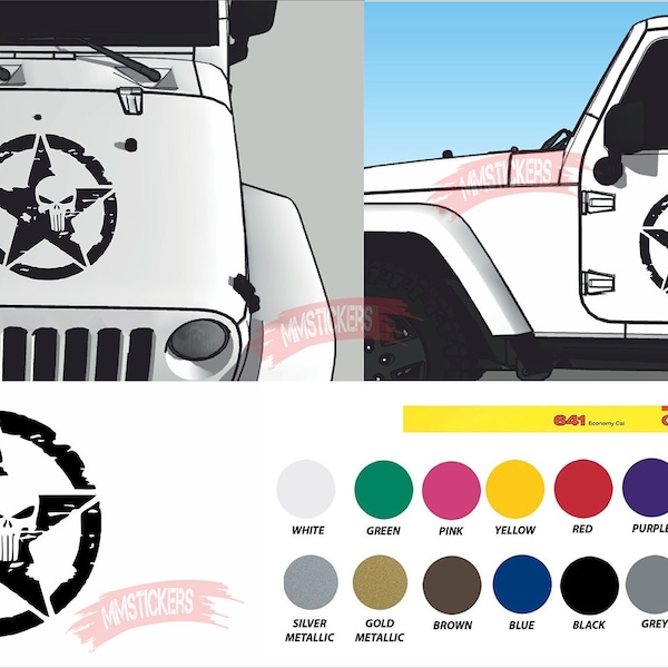 Skull Side Decal - Etsy