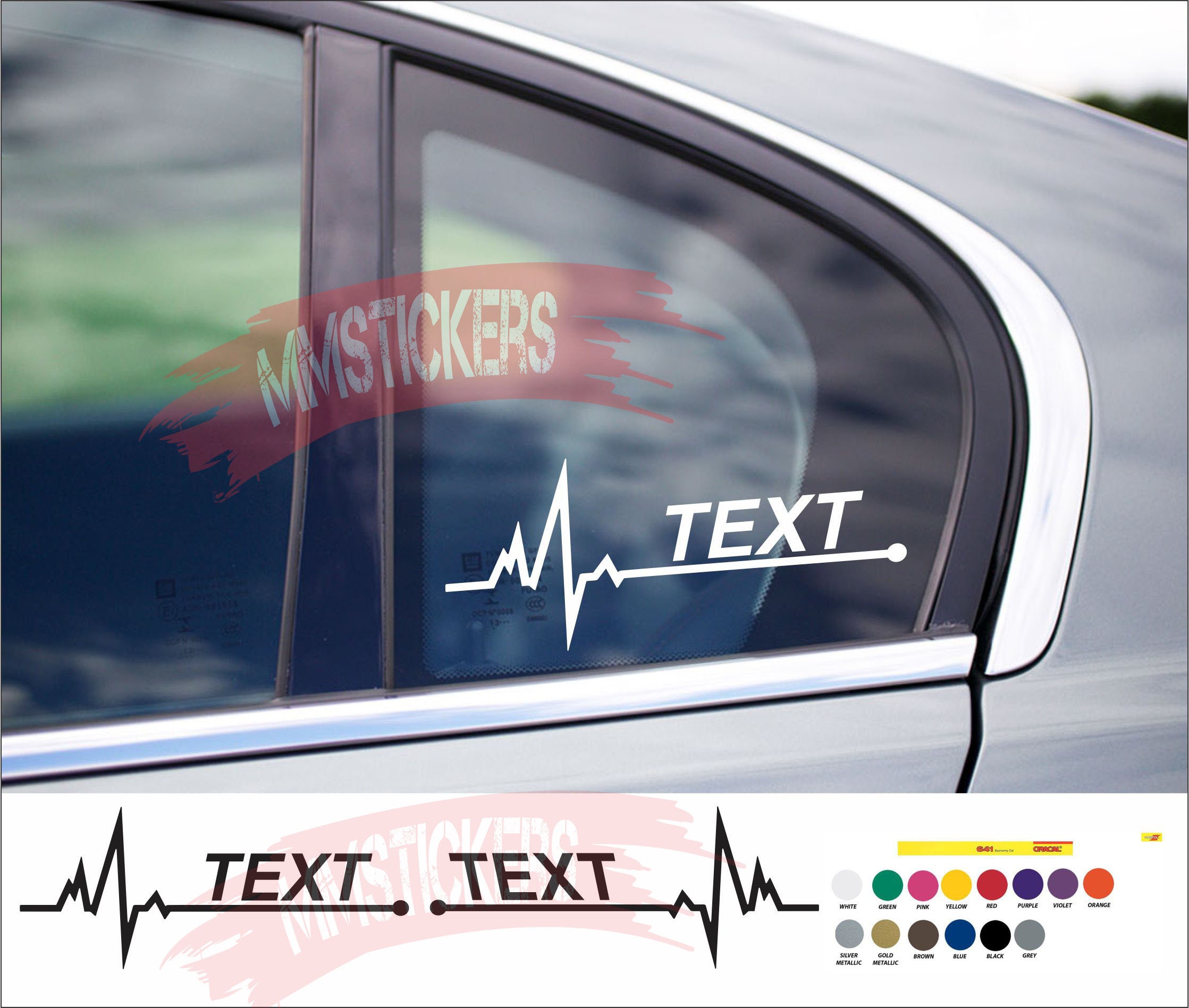 Pulse Custom Text Decal Stickers /cars Stickers Tuning - Etsy