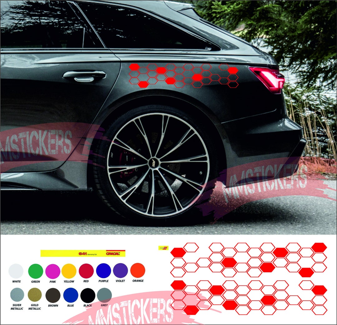 Honeycomb Universal Decal Stickers Decal Kit Stripe Car Sticker Tuning ...