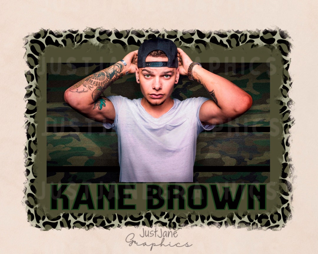 Kane Brown Leopard Print PNG, Kane Brown PNG, Country Music Sublimation ...