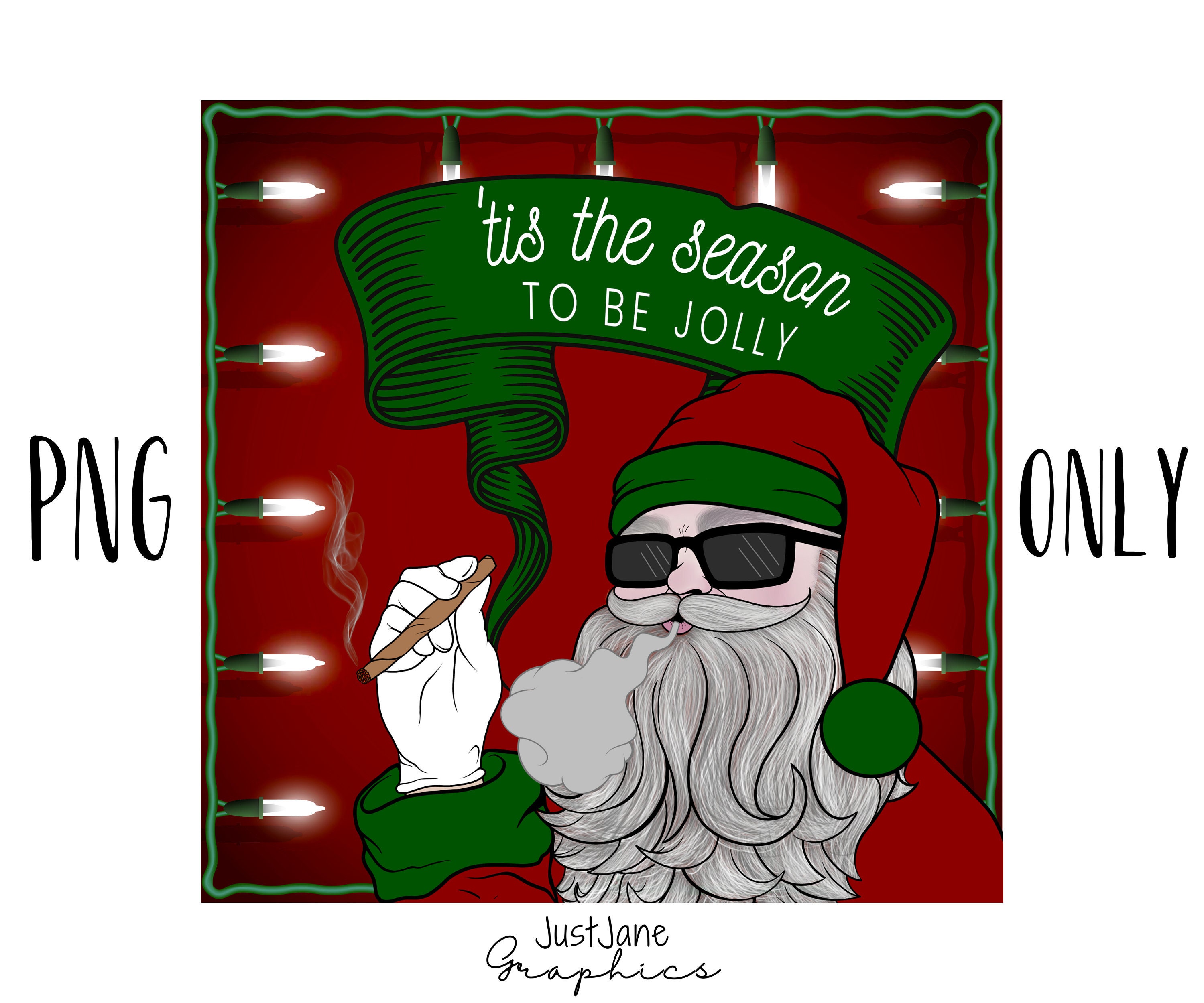 Santa Marijuana Christmas PNG, Weed Stoner Cannabis Christmas ...
