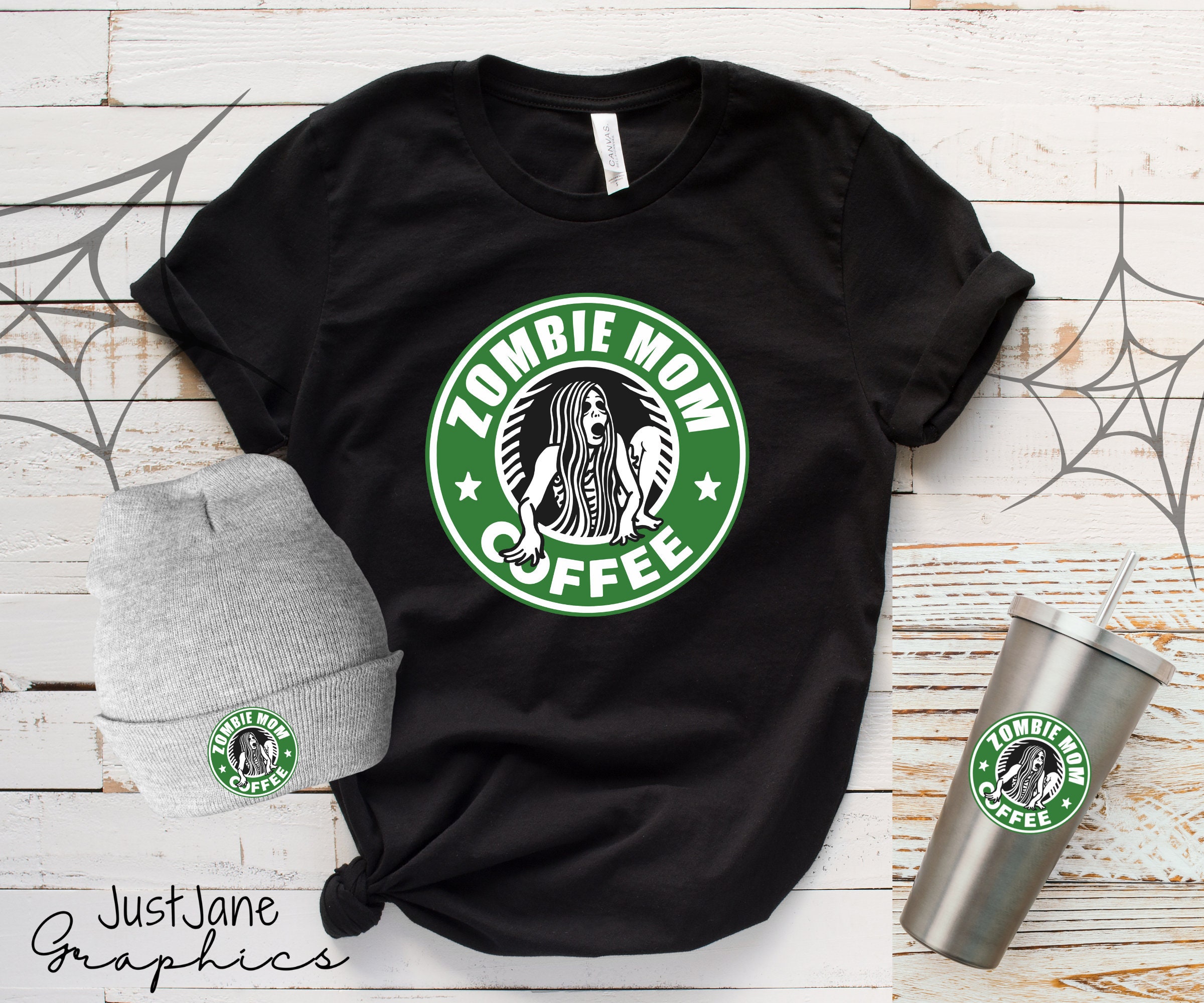 Starbucks Zombie Mom PNG, Starbucks Halloween, Spooky Mom Png ...