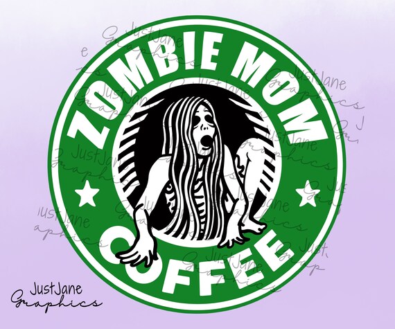 Starbucks Zombie Mom PNG Starbucks Halloween Spooky Mom Png - Etsy