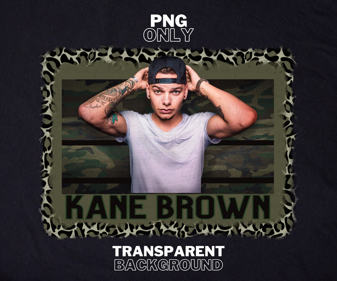 Kane Brown Leopard Print PNG Kane Brown PNG Country Music - Etsy