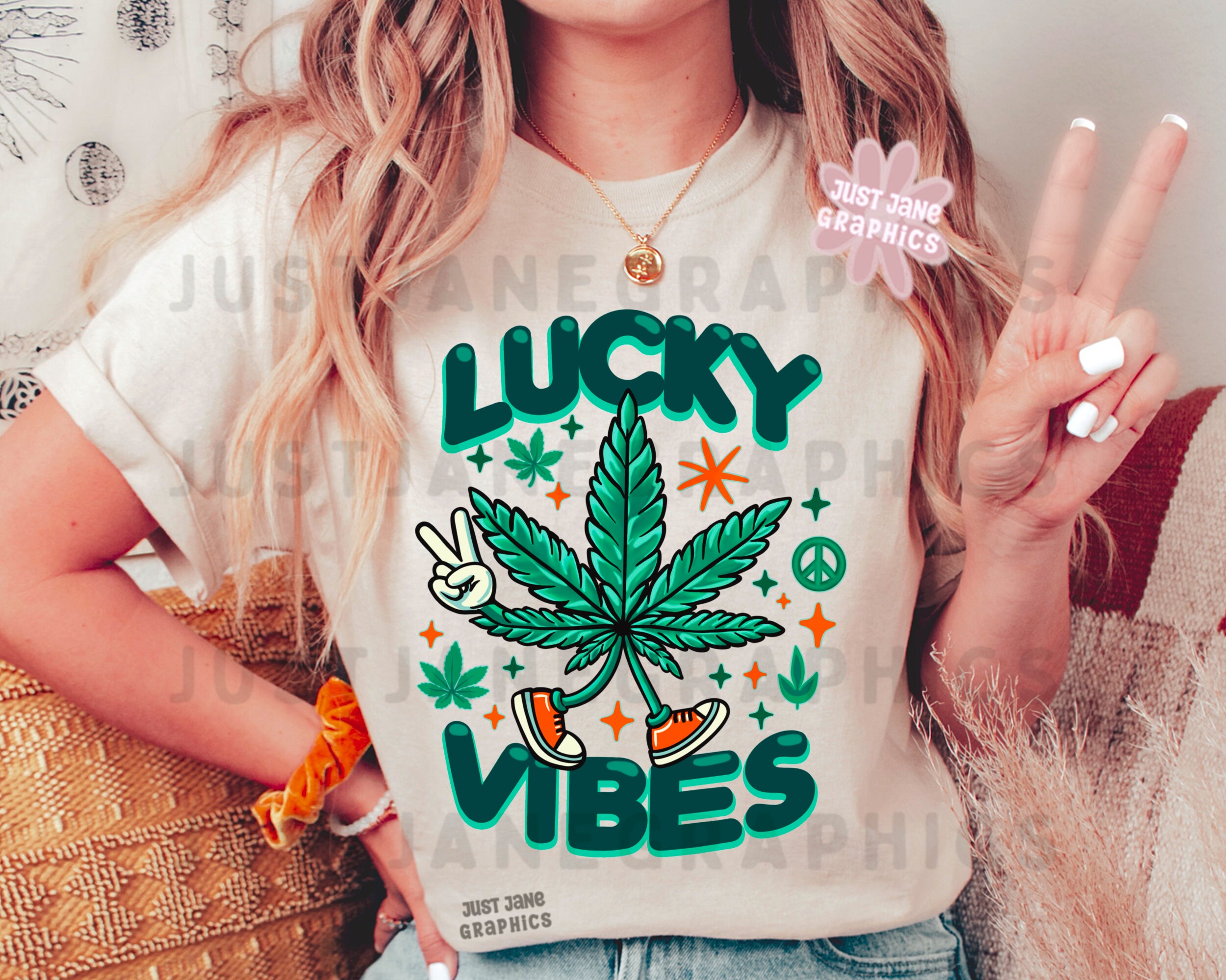 Retro Weed Lucky Vibes PNG, 420 Stoner Marijuana, Weed Design for ...