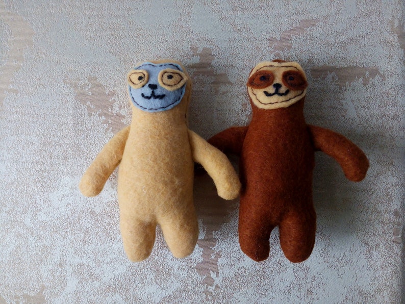 Felt Sloth PDF Pattern, Sloth Sewing Tutorial, DIY Sloth, Digital Pdf ...